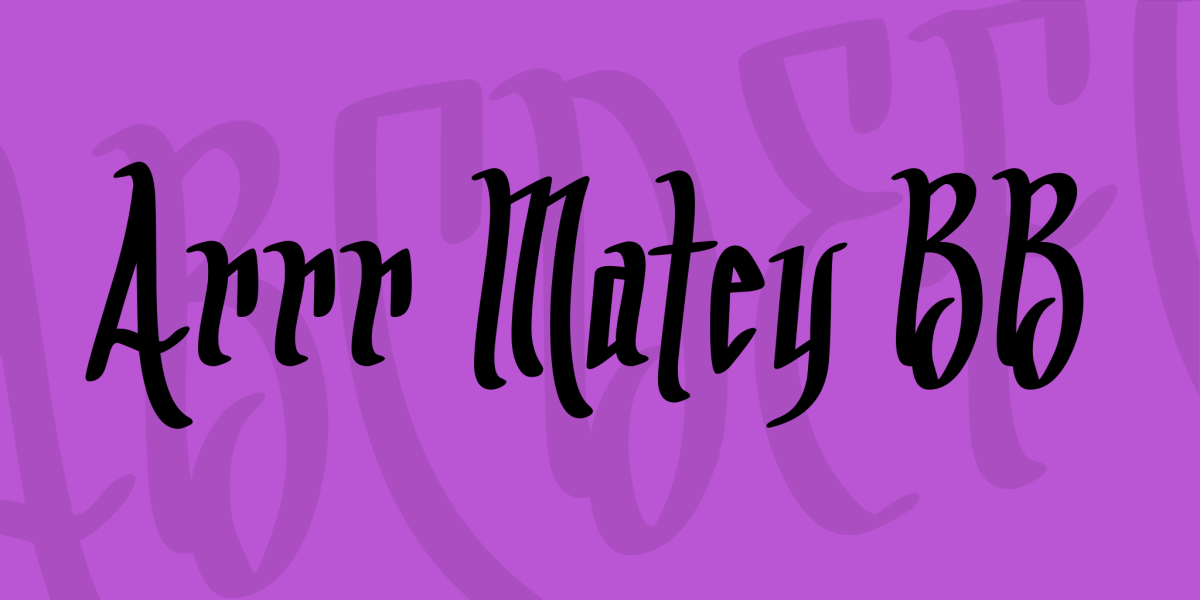 Arrr Matey BB Font · 1001 Fonts