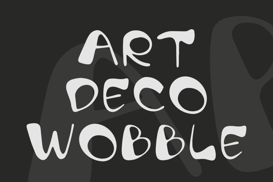 Art Deco Wobble Font · 1001 Fonts