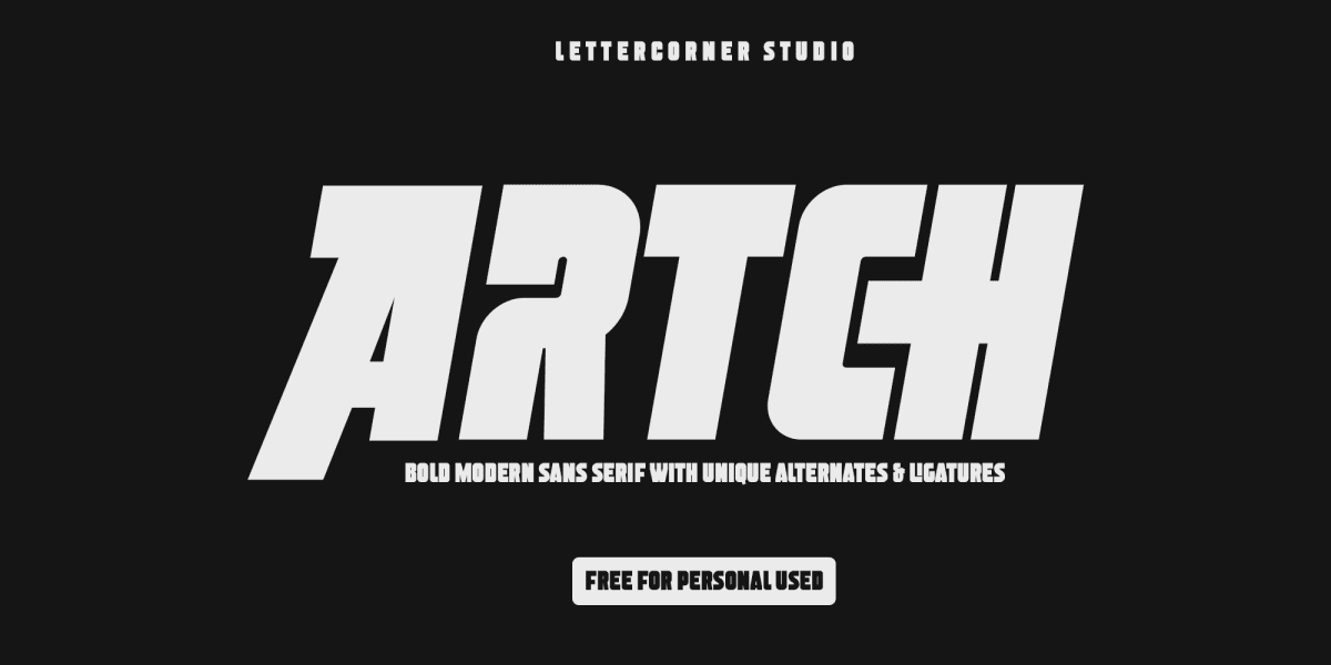 Artch Font · 1001 Fonts