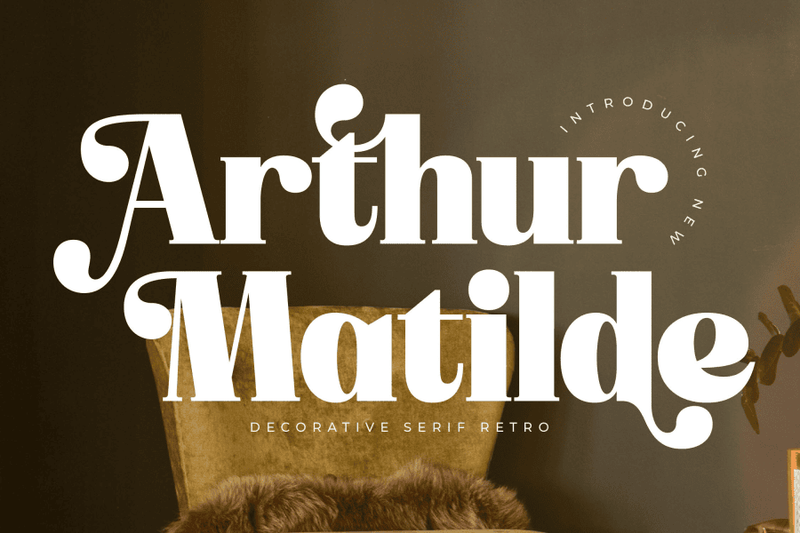 Arthur Matilde DEMO VERSION Font Family · 1001 Fonts