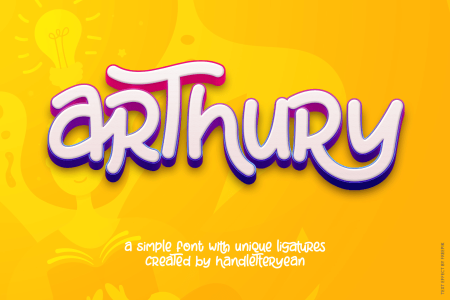 arthury Font · 1001 Fonts