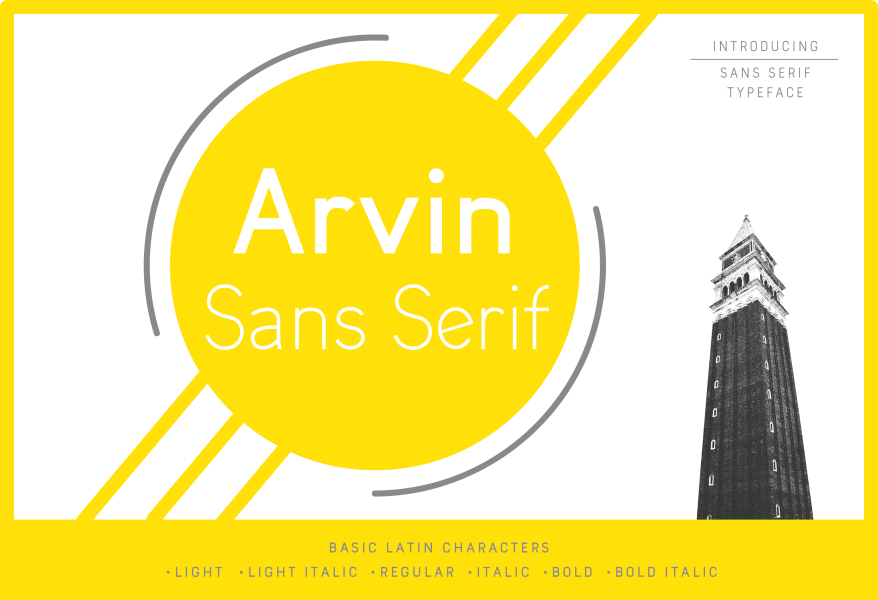 Arvin Font Family · 1001 Fonts