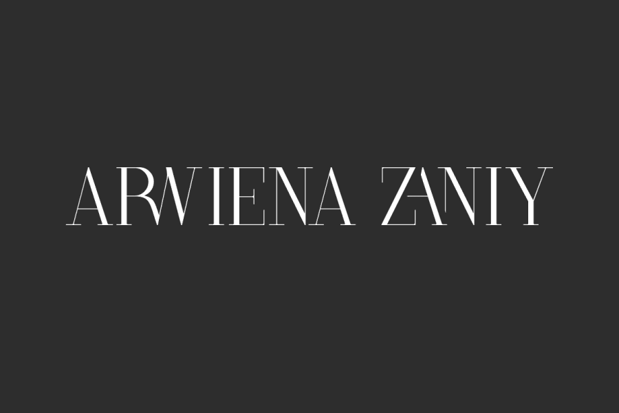 Arwiena Zaniy Demo Font · 1001 Fonts