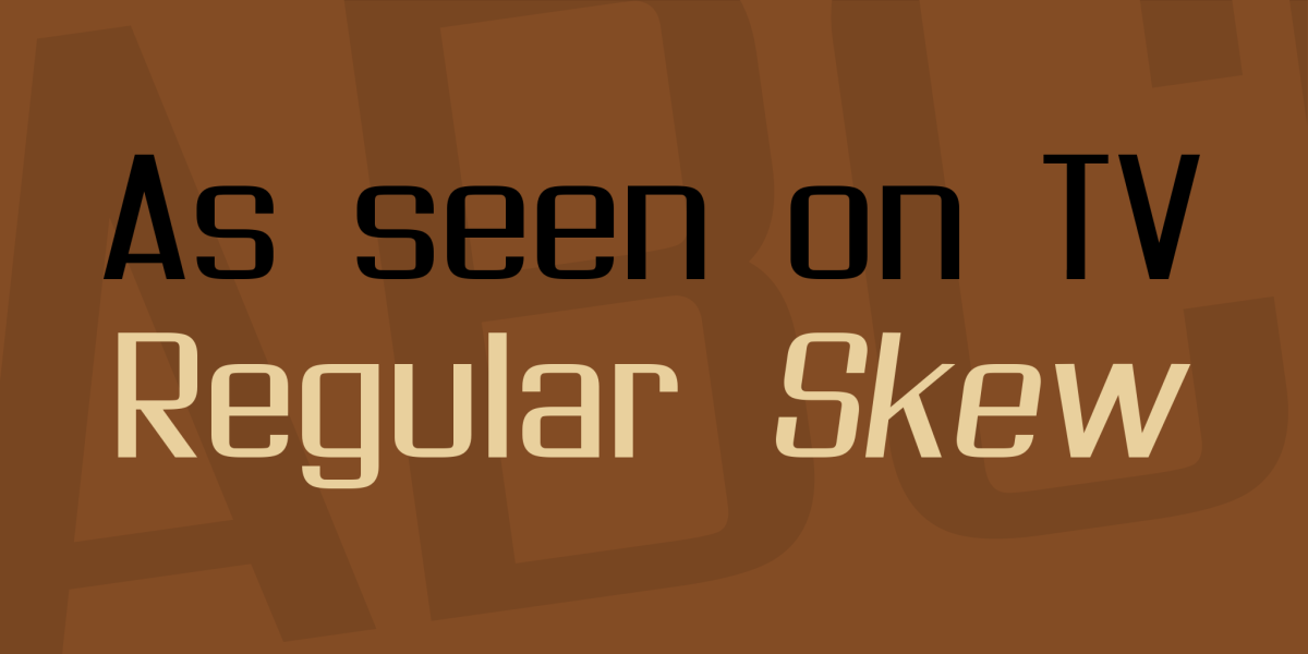 As seen on TV Font Family · 1001 Fonts