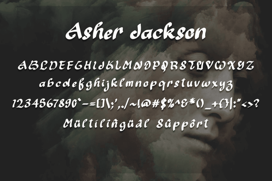 Asher Jackson Demo Font · 1001 Fonts