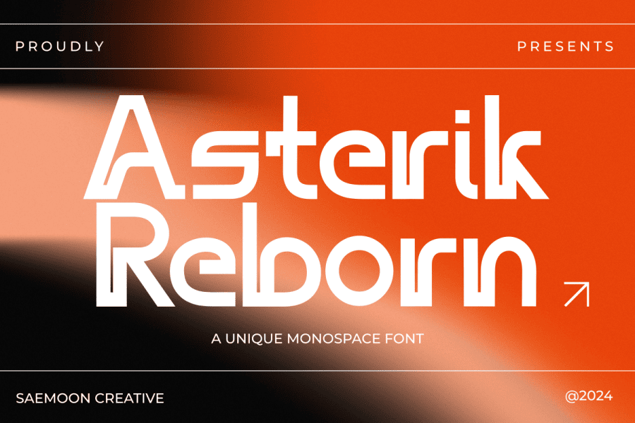 Asterik Reborn Font · 1001 Fonts