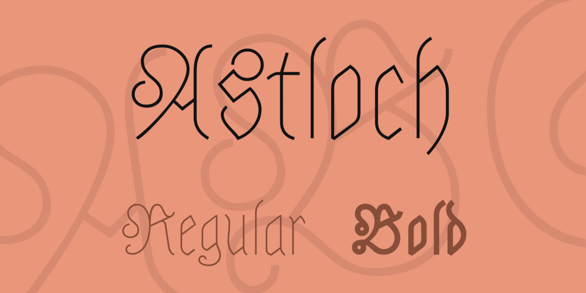 Astloch Font Family · 1001 Fonts