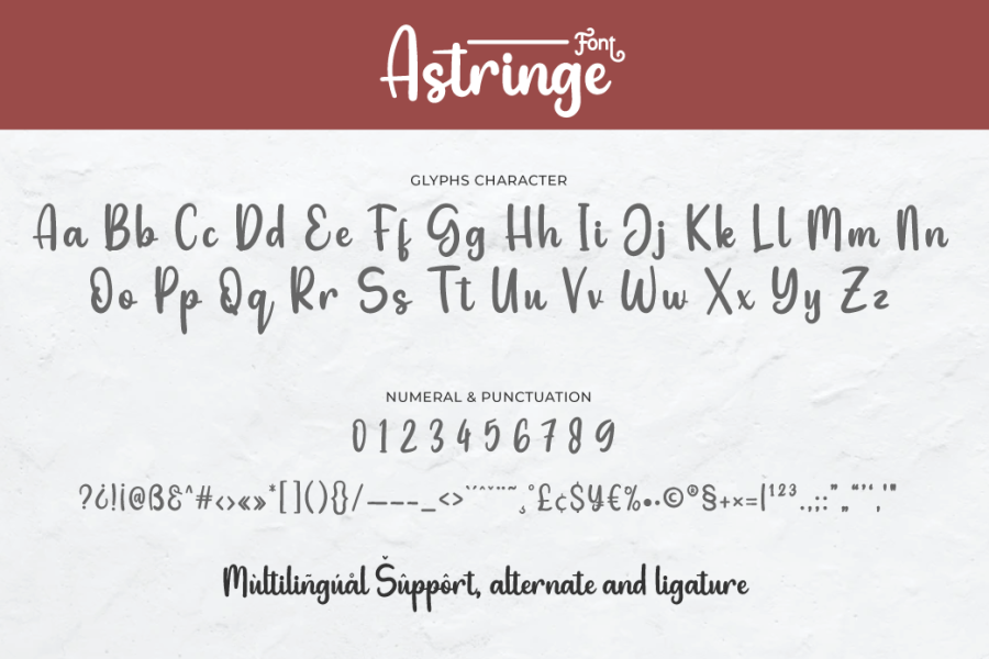 Astringe Font · 1001 Fonts