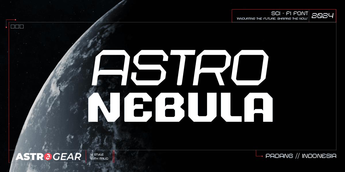 Astro Nebula Font Family · 1001 Fonts