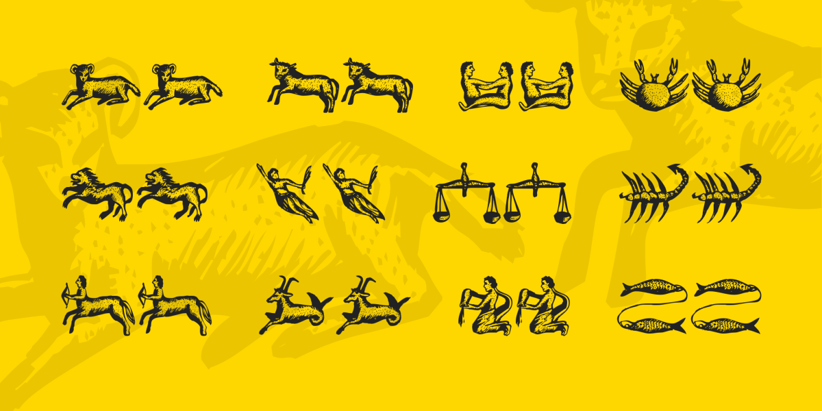 1 Free Astrology, Crafting Font · 1001 Fonts