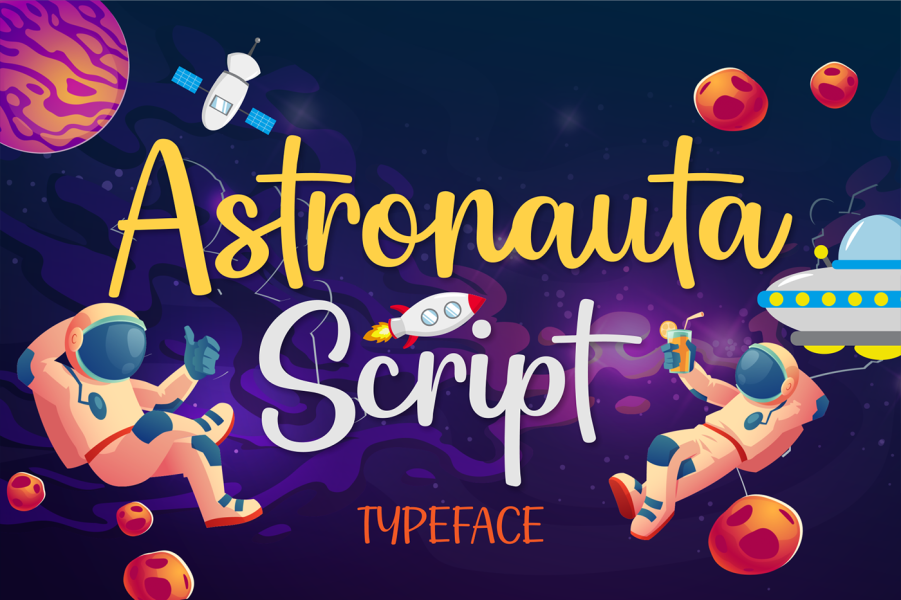 Astronauta Script Font · 1001 Fonts