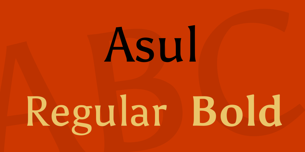 Asul Font Family · 1001 Fonts