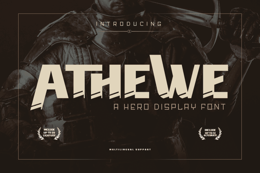 ATHEWETRIAL Font · 1001 Fonts
