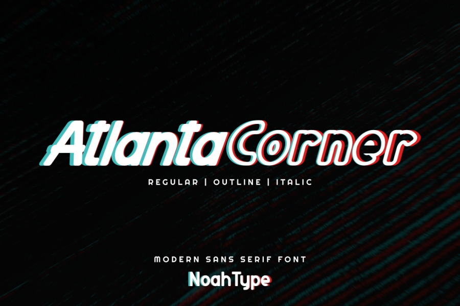 Atlanta Corner Demo Font Family · 1001 Fonts