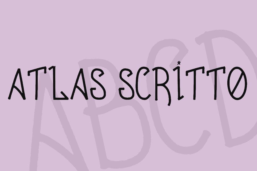 ATLAS SCRITTO Font · 1001 Fonts