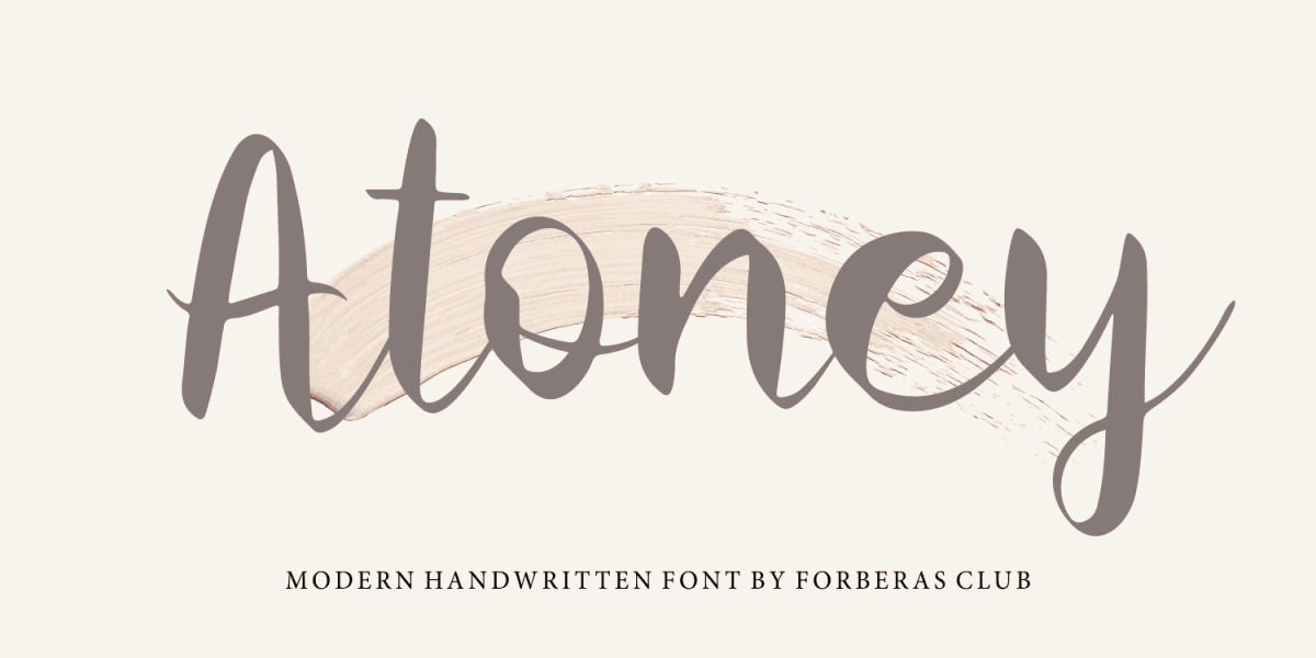 Atoney Font · 1001 Fonts