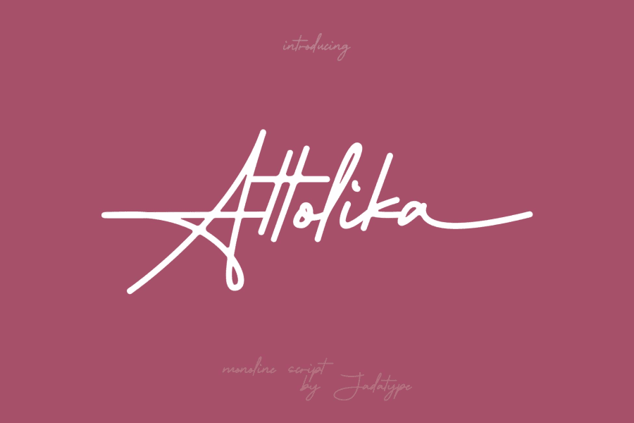 Attolika Font · 1001 Fonts