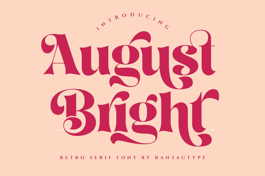 August Bright Font · 1001 Fonts