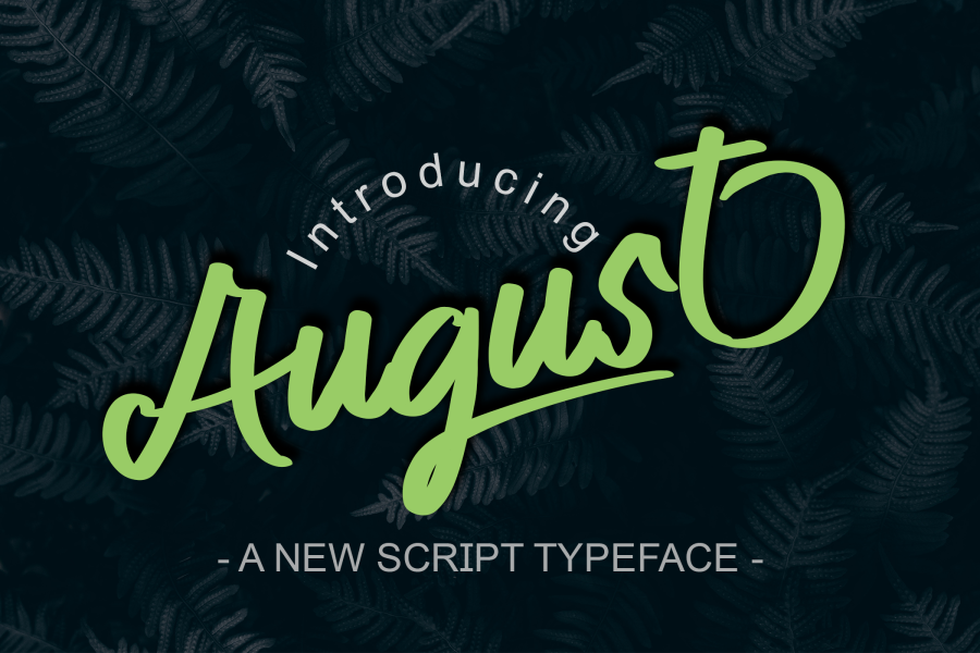 August Font · 1001 Fonts
