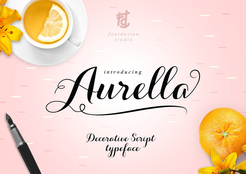 Aurella Font · 1001 Fonts