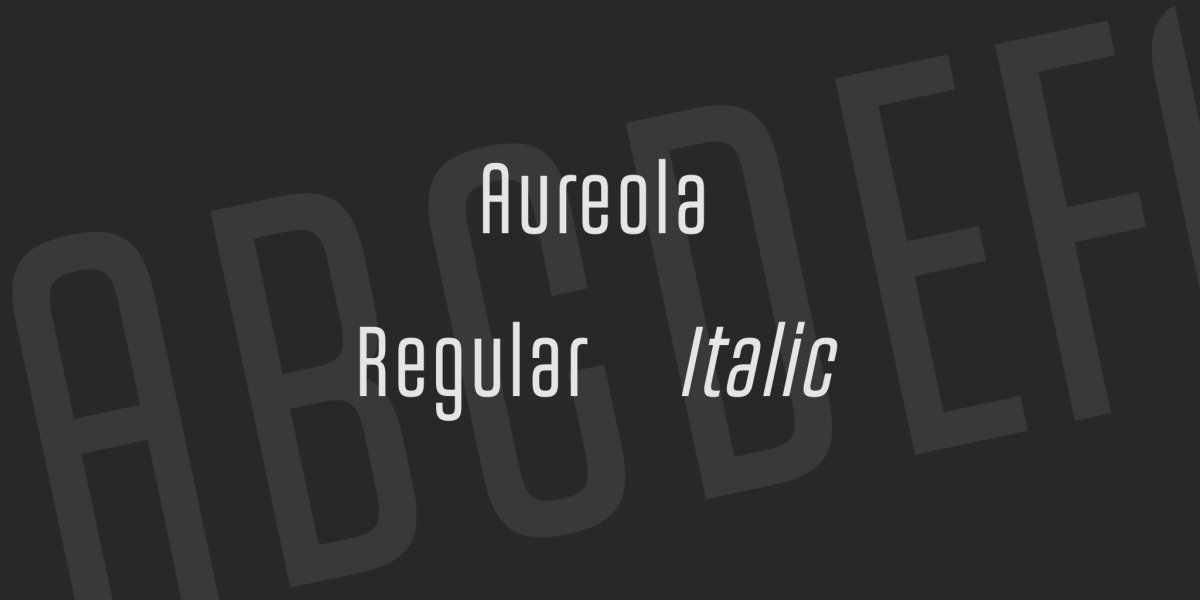 Aureola Font Family · 1001 Fonts