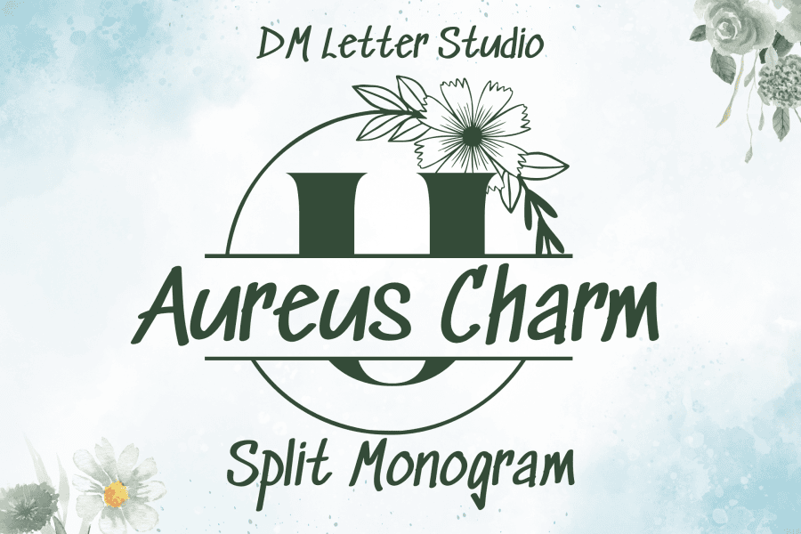 3 Free Cricut Split Monogram Fonts · 1001 Fonts