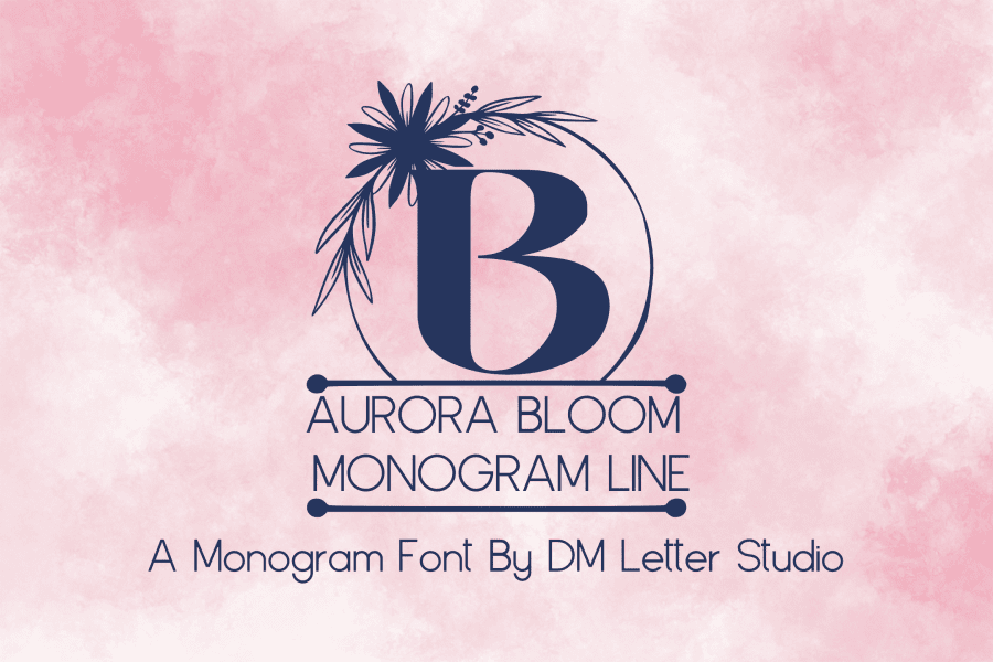 1 Free Floral Monogram Font · 1001 Fonts