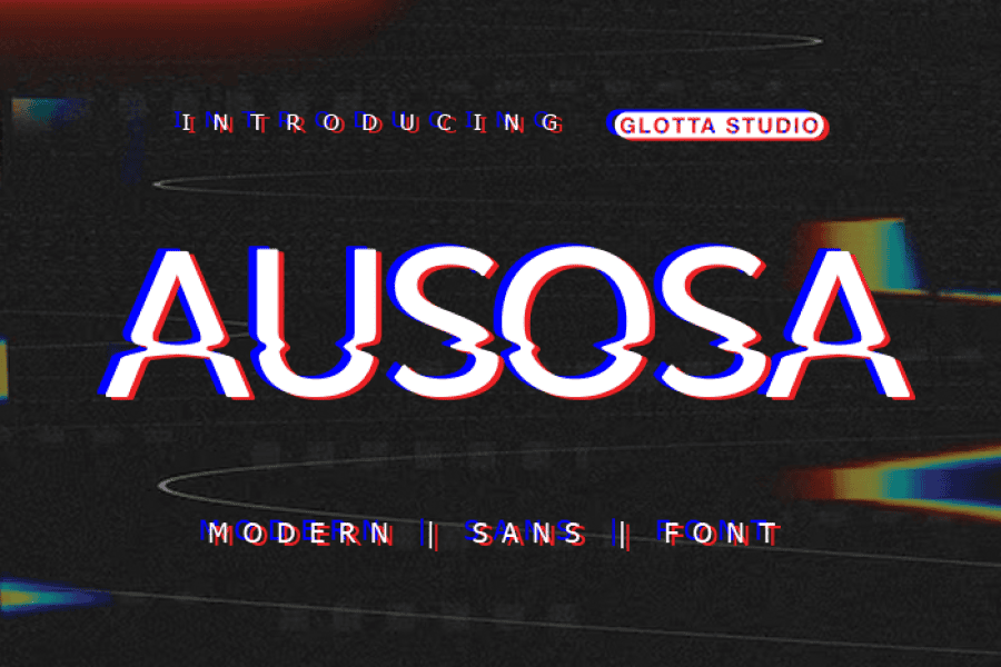 Ausosa Font · 1001 Fonts
