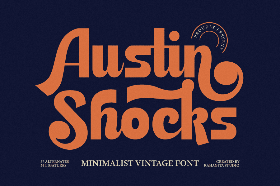 Austin Shocks Font · 1001 Fonts