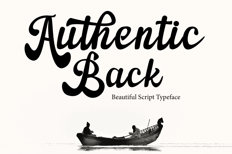 Authentic Back Font · 1001 Fonts
