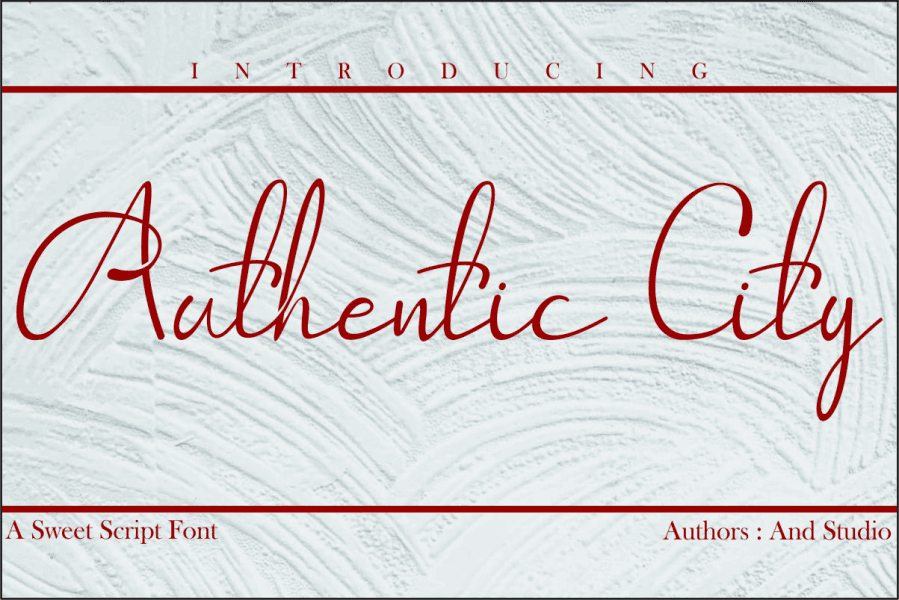 Authentic City Font · 1001 Fonts