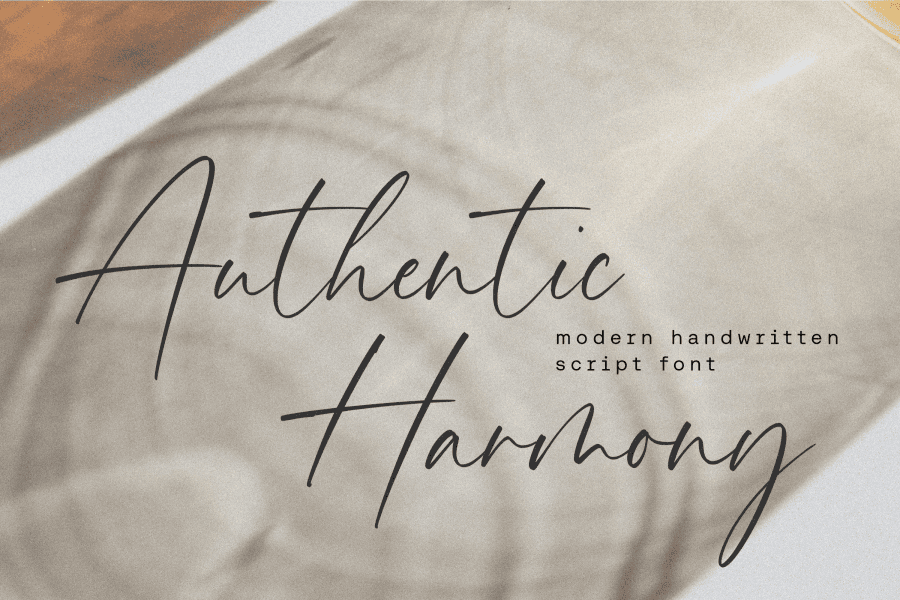 Authentic Harmony Font · 1001 Fonts