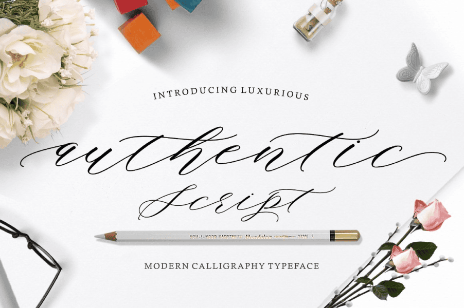 Authentic Script Font · 1001 Fonts