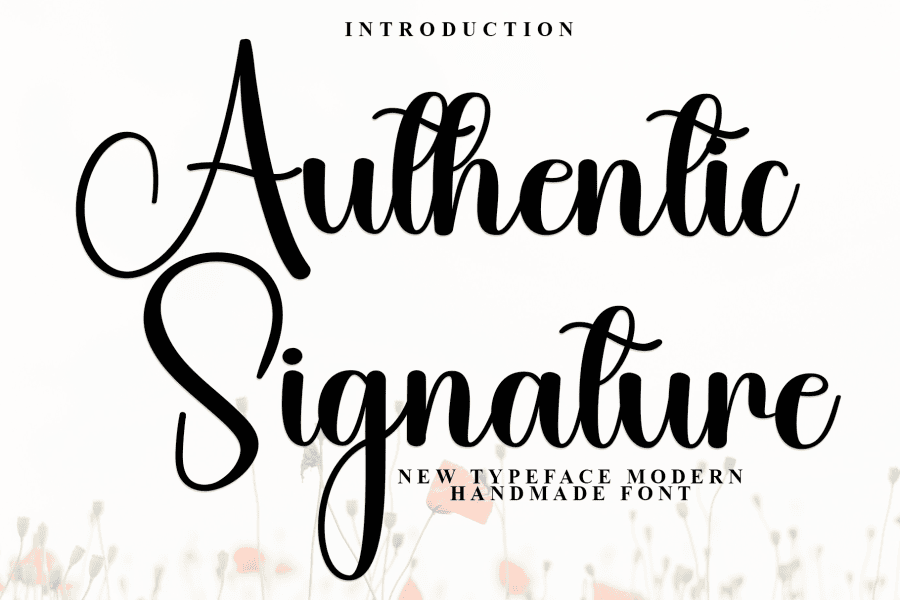 Authentic Signature Font · 1001 Fonts