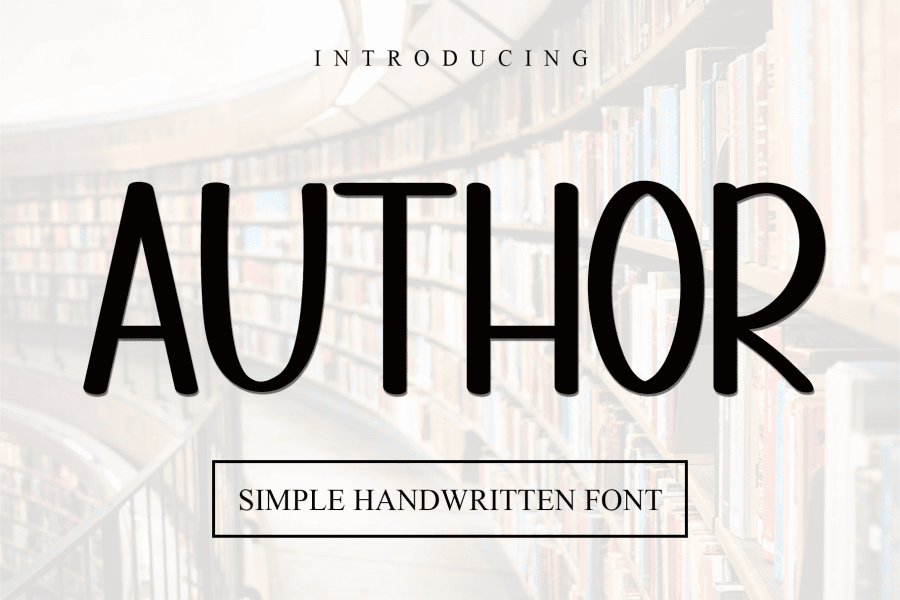 AUTHOR Font · 1001 Fonts