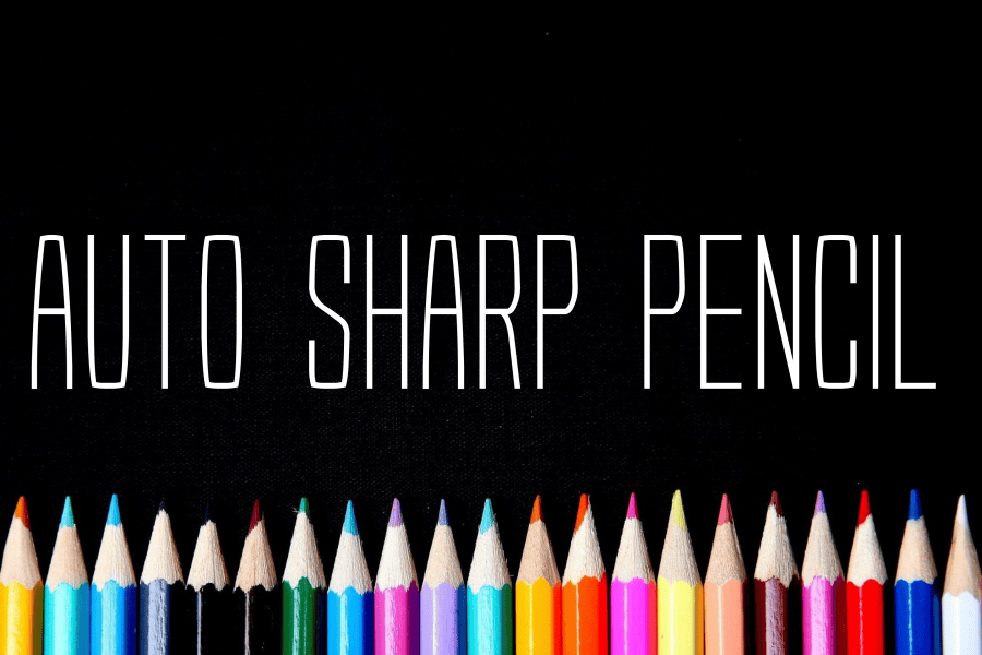 Auto Sharp Pencil Font · 1001 Fonts