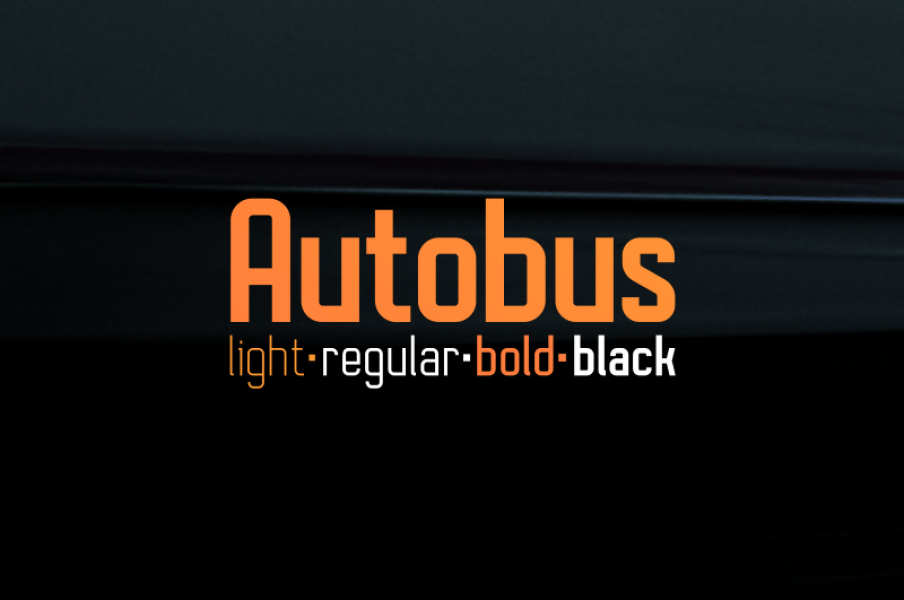 Autobus Bold Font · 1001 Fonts