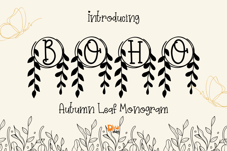 1 Free Seasonal Serif Monogram Font · 1001 Fonts
