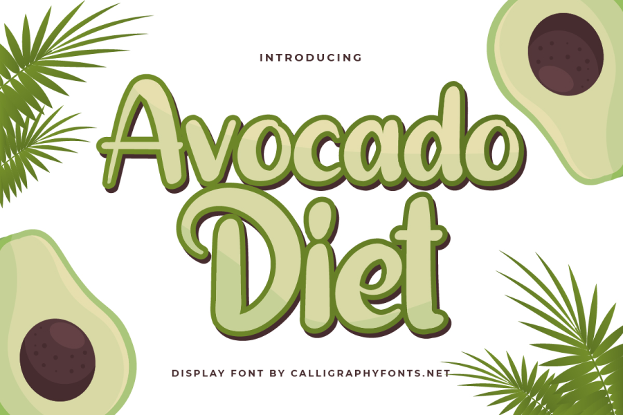 Avocado Diet Demo Font · 1001 Fonts
