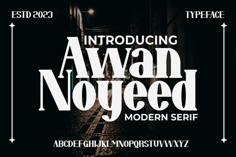 Awan Noyed Font · 1001 Fonts