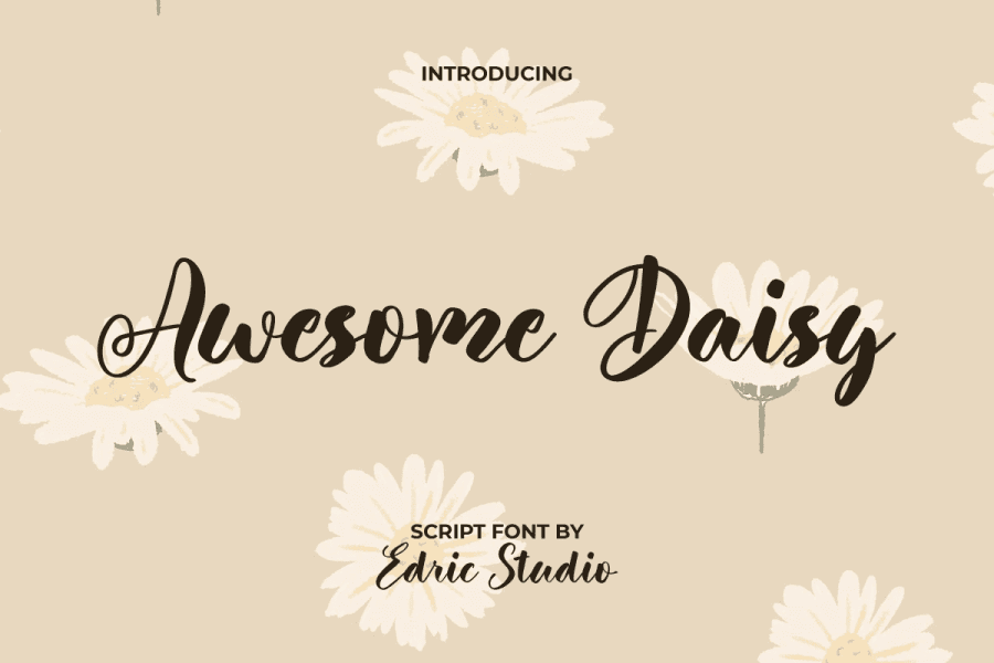 Awesome Daisy Demo Font · 1001 Fonts