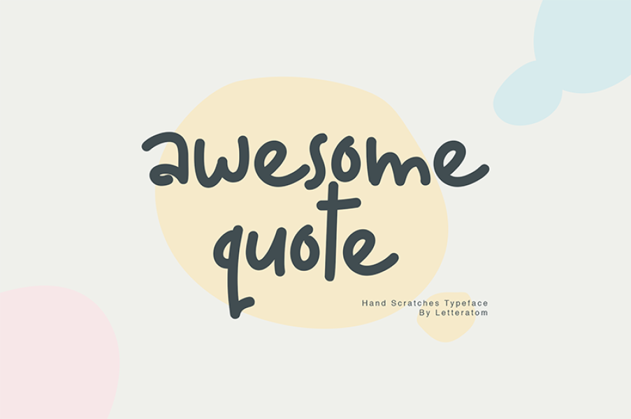 Awesome Quote Font · 1001 Fonts