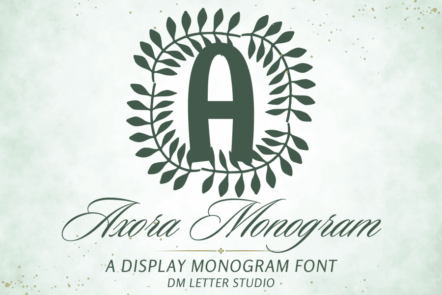 1 Free Classic, Refined Serif Monogram, Uppercase Serif Monogram Font ...