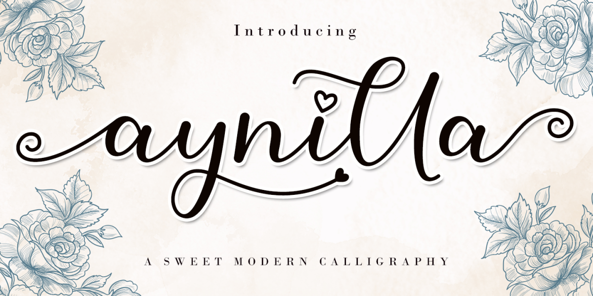 Aynilla Font · 1001 Fonts