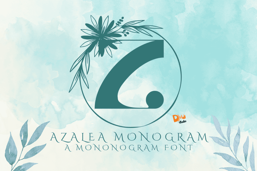 Azalea Monogram Font · 1001 Fonts