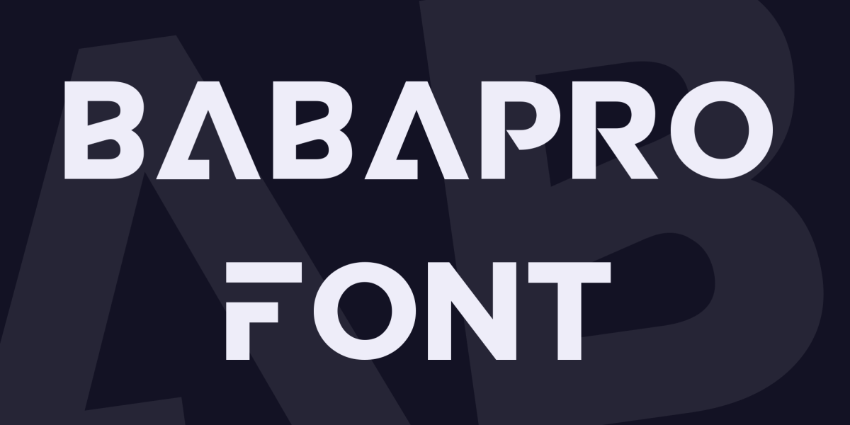 BABAPRO FONT Font · 1001 Fonts