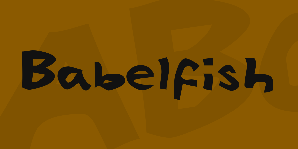 Babelfish Font · 1001 Fonts