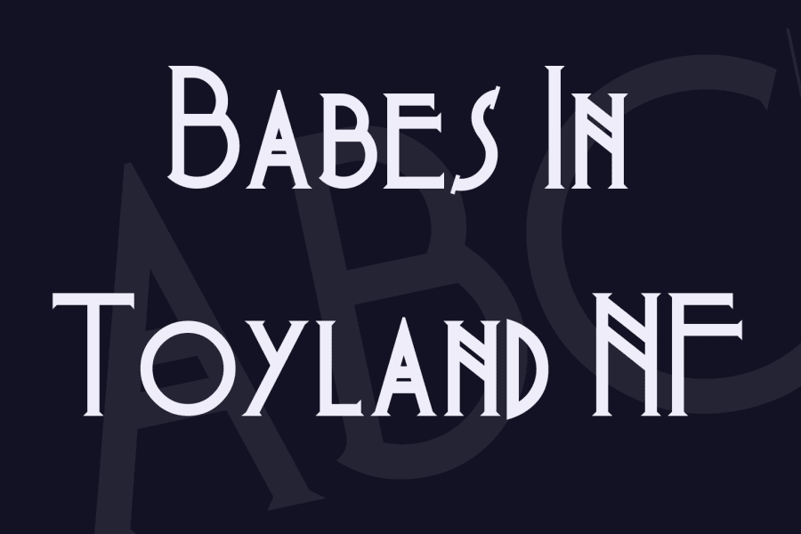Babes In Toyland NF Font · 1001 Fonts