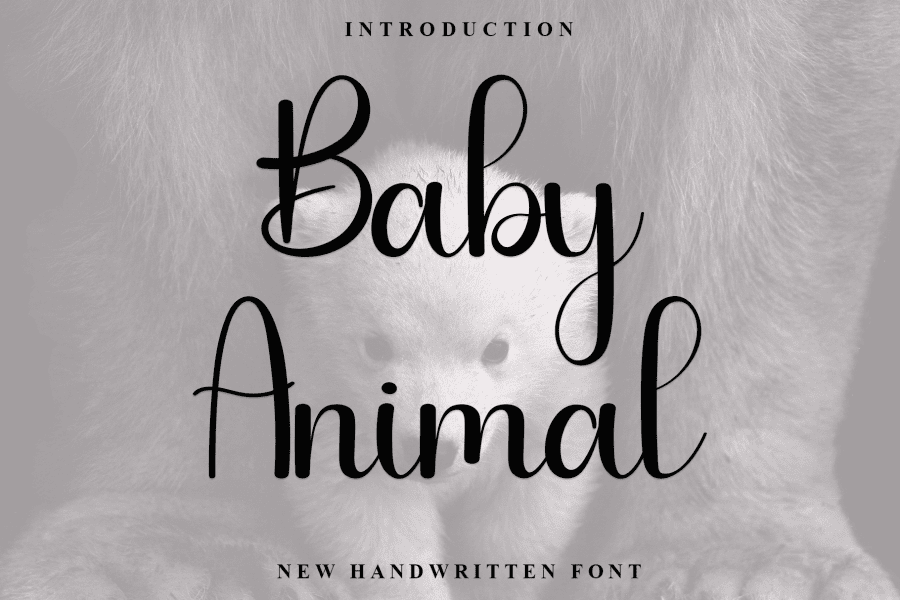 Baby Animal Font · 1001 Fonts