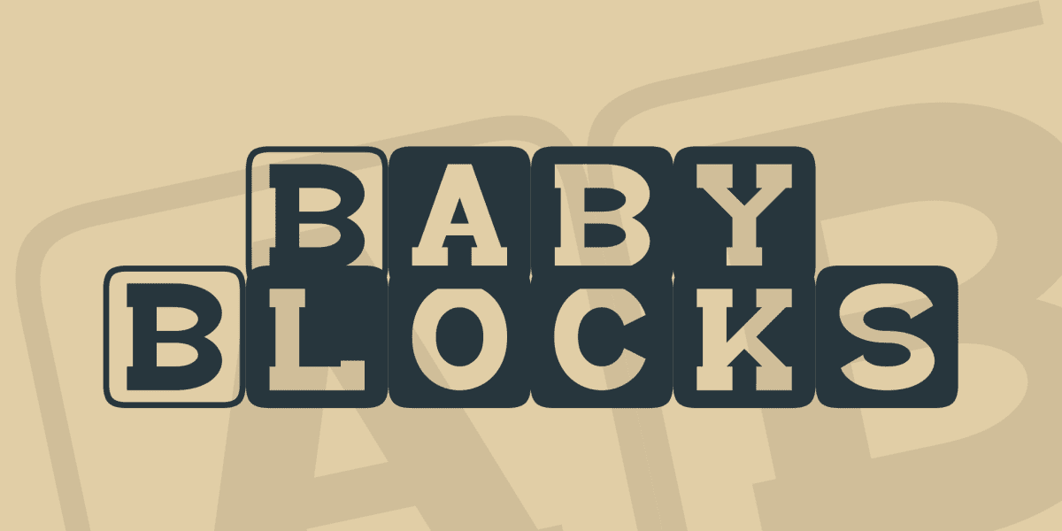 Baby Blocks Font · 1001 Fonts